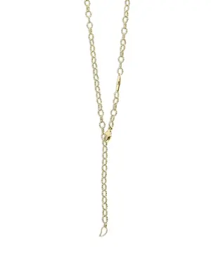 Lagos 18k Yellow Caviar Oval Link Necklace