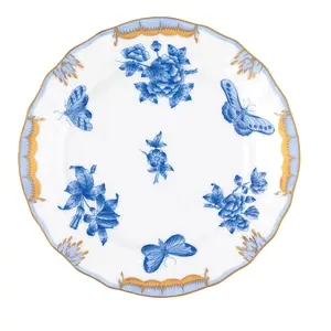 HEREND Fortuna Bread & Butter Plate - Blue