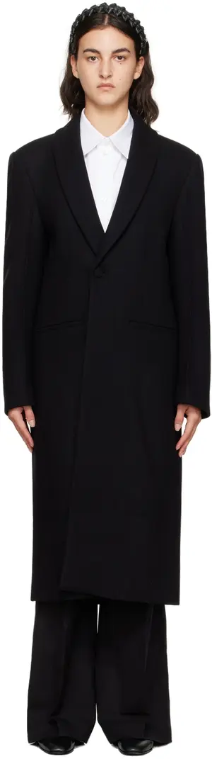 RÓHE Róhe Black Tailored Coat - Noir
