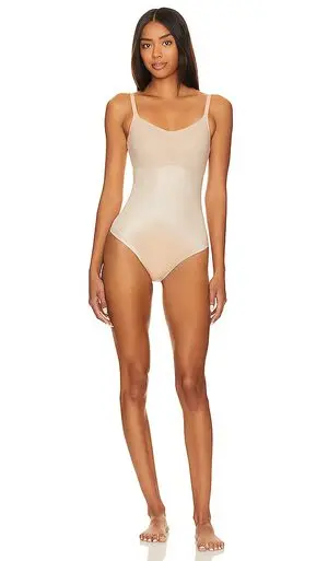 Spanx Spanxshape⢠Invisible Cami Thong Bodysuit In Beige - Champagne Beige