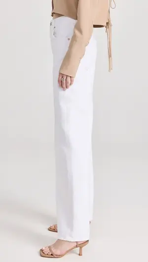 AGOLDE Low Slung Baggy Jeans - Milkshake
