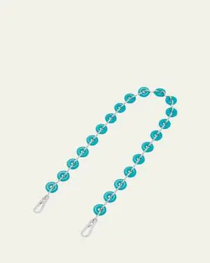 Loewe Loewe Donut Chain Shoulder Strap Deep Turquoise