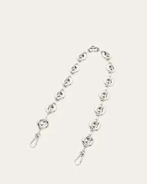 Loewe Loewe Donut Chain Shoulder Strap Silver