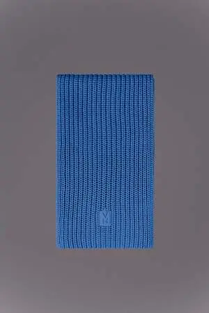 Mackage Nell Rectangular Merino Wool Scarf Celestial Blue