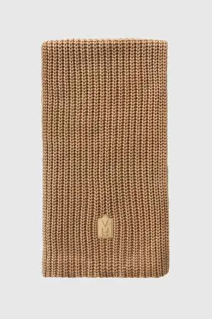 Mackage Nell Rectangular Merino Wool Scarf - Light Camel