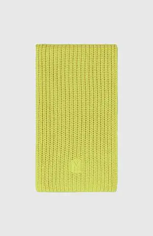 Mackage Nell Rectangular Merino Wool Scarf Neon
