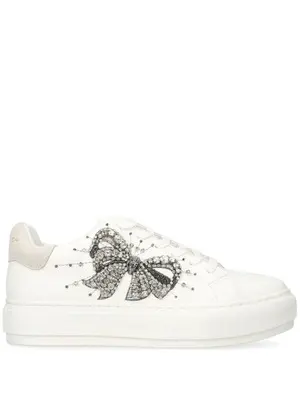 Kurt Geiger Laney Crystal Bow Sneakers