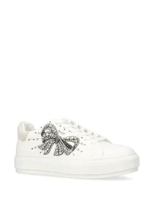 Kurt Geiger Laney Crystal Bow Sneakers