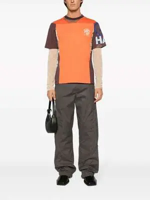MARINE SERRE Regenerated Patchwork T-shirt - Orange