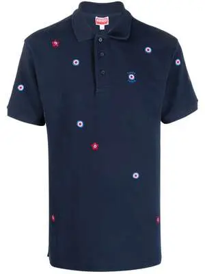 Kenzo Target Embroidered Cotton Shirt