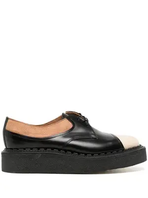 Comme Des Garçons Colour-block Leather Oxford Shoes