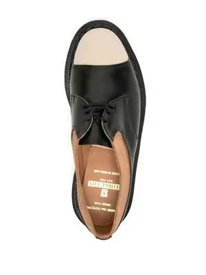 Comme Des Garçons Colour-block Leather Oxford Shoes