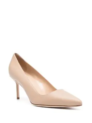 Manolo Blahnik Tora 70mm Leather Pumps