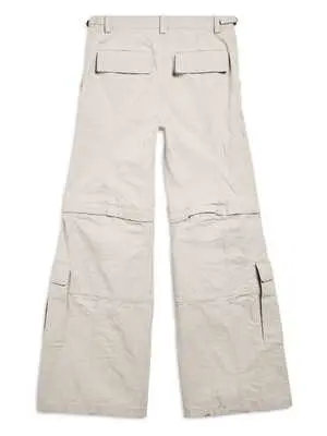 Balenciaga Flared Cargo Trousers - Neutrals