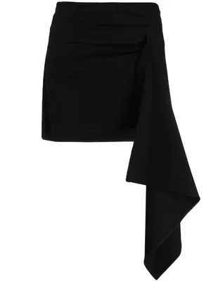 Gauge81 Rivera Asymmetric Draped Miniskirt