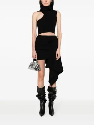 Gauge81 Rivera Asymmetric Draped Miniskirt
