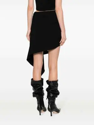 Gauge81 Rivera Asymmetric Draped Miniskirt