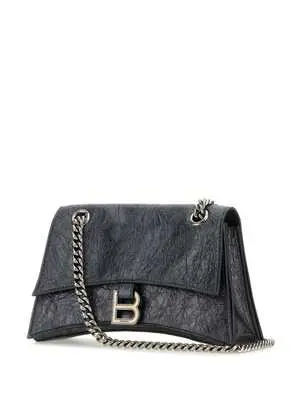 Balenciaga Small Crush Shoulder Bag - Grey