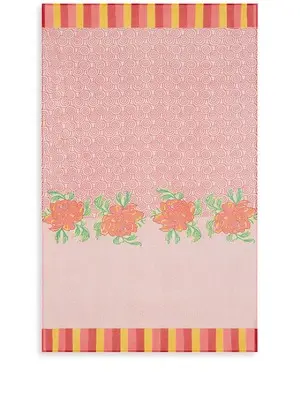 LISA CORTI Camelia Magenta Beach Towel - Pink