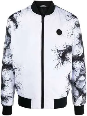 PLEIN SPORT Splash Extreme Bomber Jacket - White