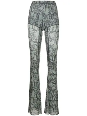 KNWLS Hacyon Gothic Ace-print Eggings