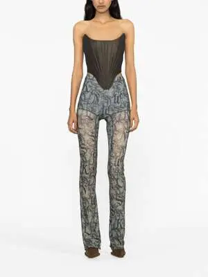 KNWLS Hacyon Gothic Ace-print Eggings