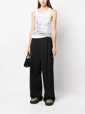 BOTTER Pleated Wide-leg Trousers - Black