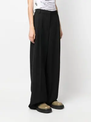 BOTTER Pleated Wide-leg Trousers - Black