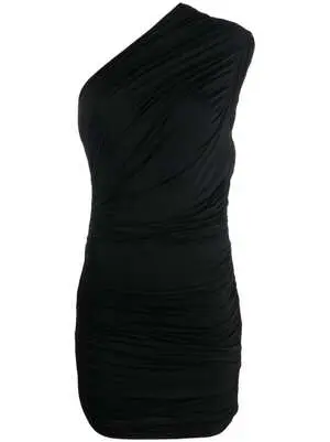 Gauge81 Ira One-shoulder Draped Midi Dress