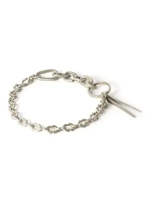 Parts Of Four Silver Tone Necklaces