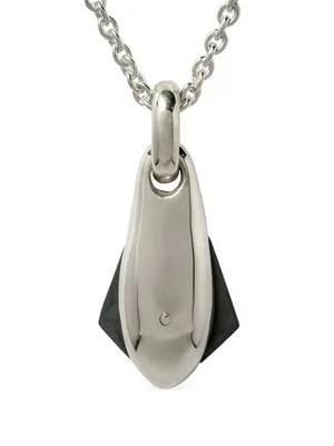 PARTS OF FOUR Chrysalis Statement Pendant Necklace - Silver