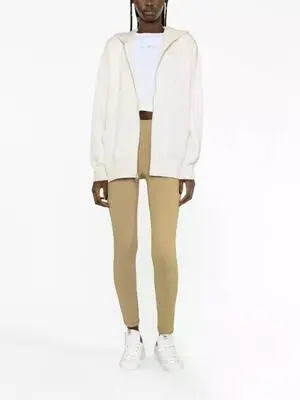 Nike Phoenix Logo-embroidered Zip-up Hoodie - 104 Beige