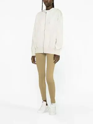 Nike Phoenix Logo-embroidered Zip-up Hoodie - 104 Beige