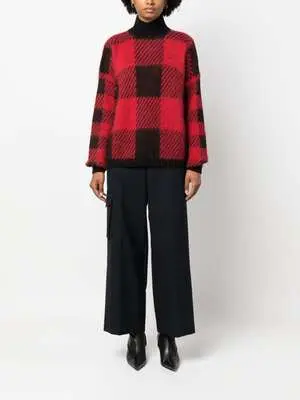 Woolrich Checked-intarsia Knitted Jumper
