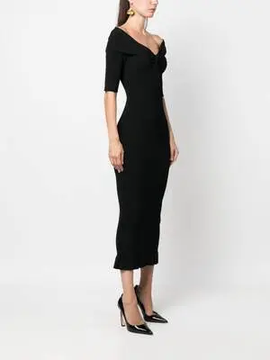 Philosophy Di Lorenzo Serafini Ribbed-knit Midi Dress