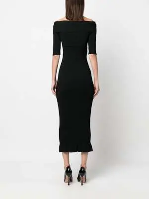 Philosophy Di Lorenzo Serafini Ribbed-knit Midi Dress