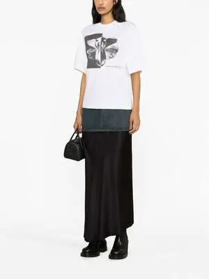 Alexander McQueen Photographic Orchid-print T-shirt - White