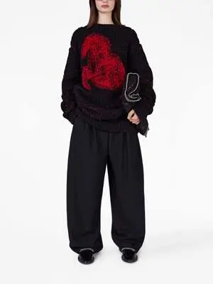 Stella McCartney Pixel Horse Jacquard Wool Jumper