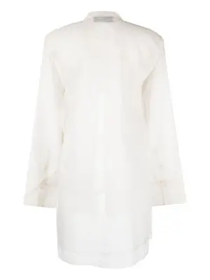 RÓHE Button-up Band-collar Blouse