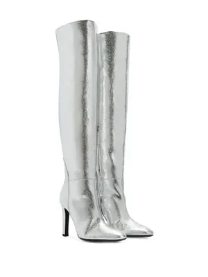GIUSEPPE ZANOTTI 105mm Hattie Knee-high Boots - Silver
