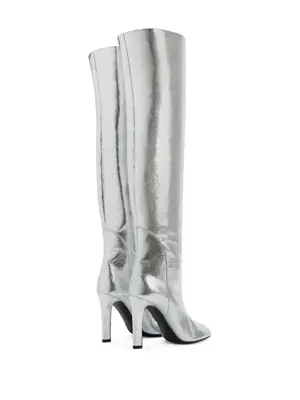 GIUSEPPE ZANOTTI 105mm Hattie Knee-high Boots - Silver