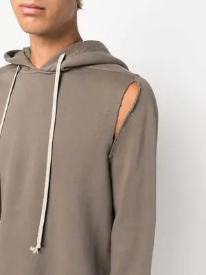 Rick Owens Cut-out Drawstring Hoodie