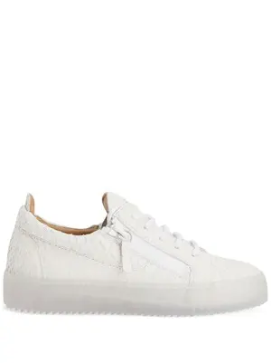 Men's Embossed Croc Effect Sneakers