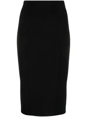 Pinko Rear Slit Midi Skirt