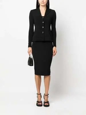 Pinko Rear Slit Midi Skirt