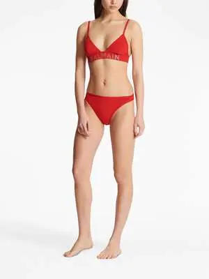 Balmain Logo-embellished Bikini Set