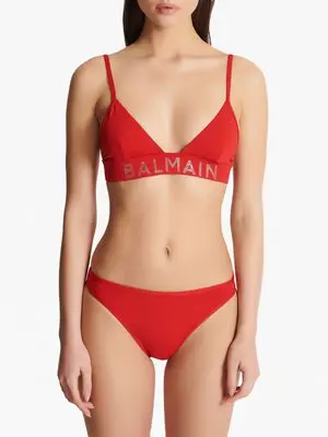 Balmain Logo-embellished Bikini Set
