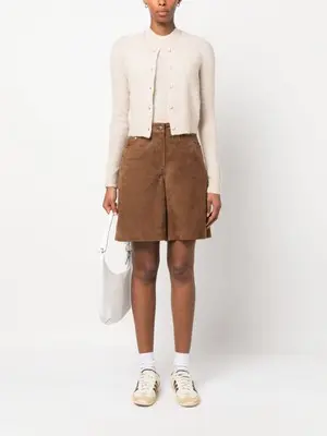 MARANT ETOILE Amenita Cropped Cardigan - Neutrals