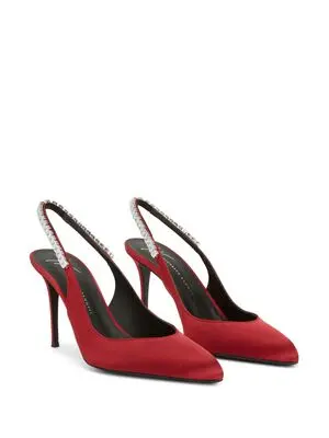 GIUSEPPE ZANOTTI 90mm Rachyl Pumps - Red