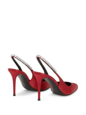 GIUSEPPE ZANOTTI 90mm Rachyl Pumps - Red